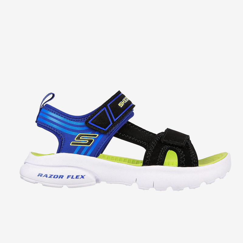 Skechers/斯凯奇正品夏季男童魔术贴漏趾休闲透气沙滩凉鞋406510L