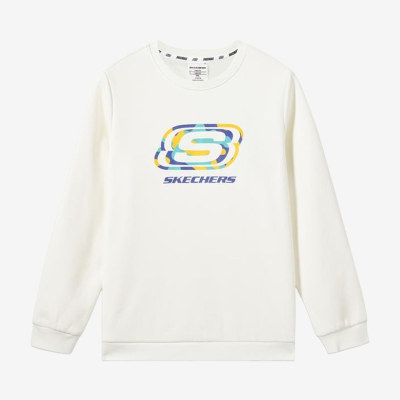Skechers斯凯奇正品kids儿童加绒保温柔软卫衣L422K116-0074