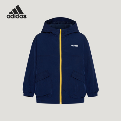 Adidas/阿迪达斯正品儿童时尚防风休闲运动夹克外套LE9690
