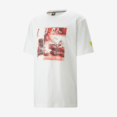 Puma/彪马官方正品FERRARI联名男女透气圆领运动短袖T恤538103-04