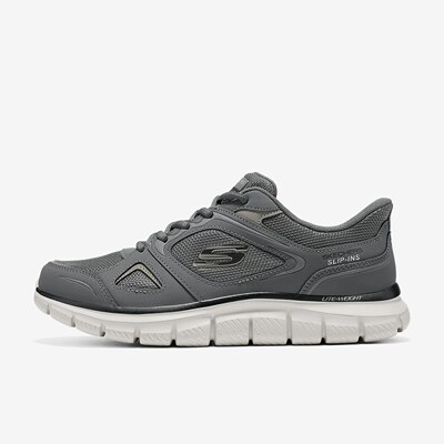 Skechers斯凯奇正品TRACK男款日常通勤舒适百搭休闲鞋233039-CHAR