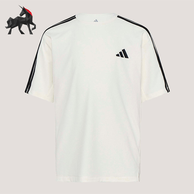Adidas/阿迪达斯正品夏季儿童透气运动经典休闲亲肤短袖T恤KY8371