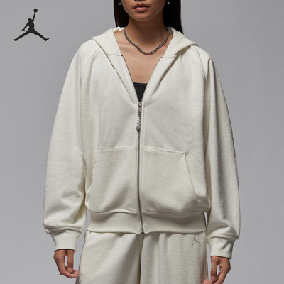 Nike/耐克正品JORDAN女士日常连帽刺绣运动休闲外套HV0323-133