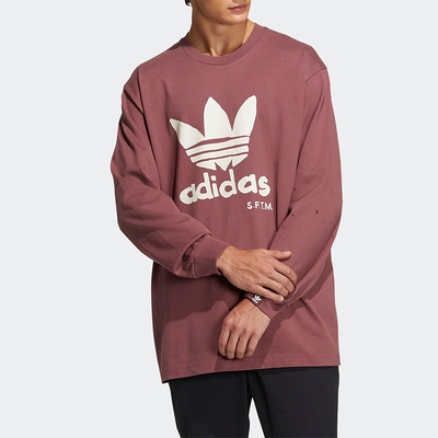 Adidas/阿迪达斯正品三叶草男士针织宽松经典复古透气短袖HS9461