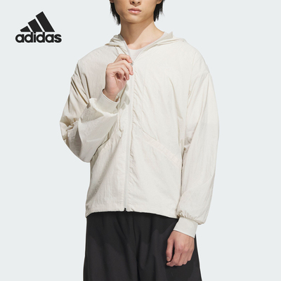 Adidas/阿迪达斯官方正品M FUSTL JKT男士休闲连帽夹克外套IY0745