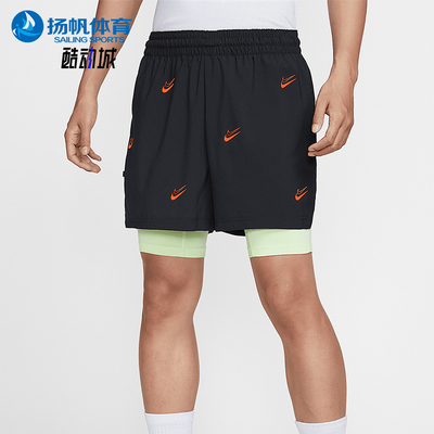 Nike/耐克正品KD DNA男士二合一篮球透气训练经典短裤HJ4216-011