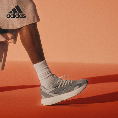 Adidas/阿迪达斯正品2025新款男士低帮跑步缓震运动鞋IH8607