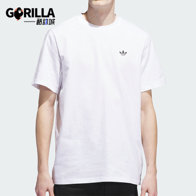 Adidas/阿迪达斯正品三叶草男士透气运动圆领针织短袖T恤JW0039