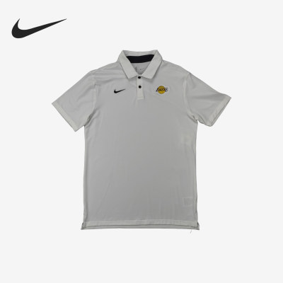 Nike耐克正品NBA洛杉矶湖人男女球员版短袖翻领篮球服FQ2986-100