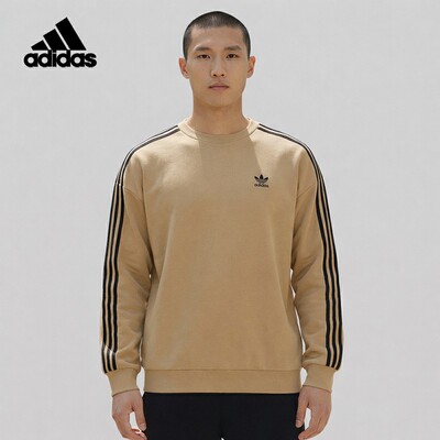 Adidas/阿迪达斯正品三叶草男士圆领套头耐穿休闲卫衣KD1833