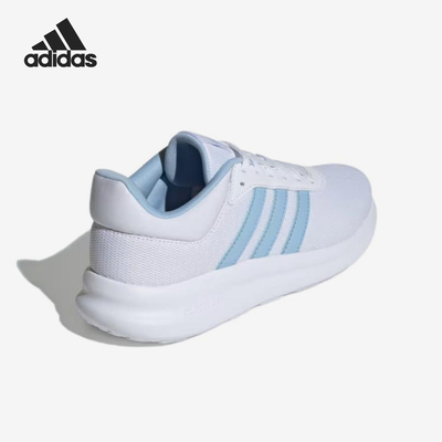 Adidas/阿迪达斯正品LiteRacer40女白蓝色经典网面鞋跑步鞋IE8563