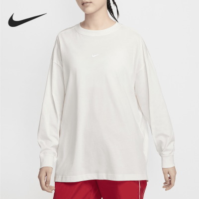 耐克女士简约宽松运动休闲长袖