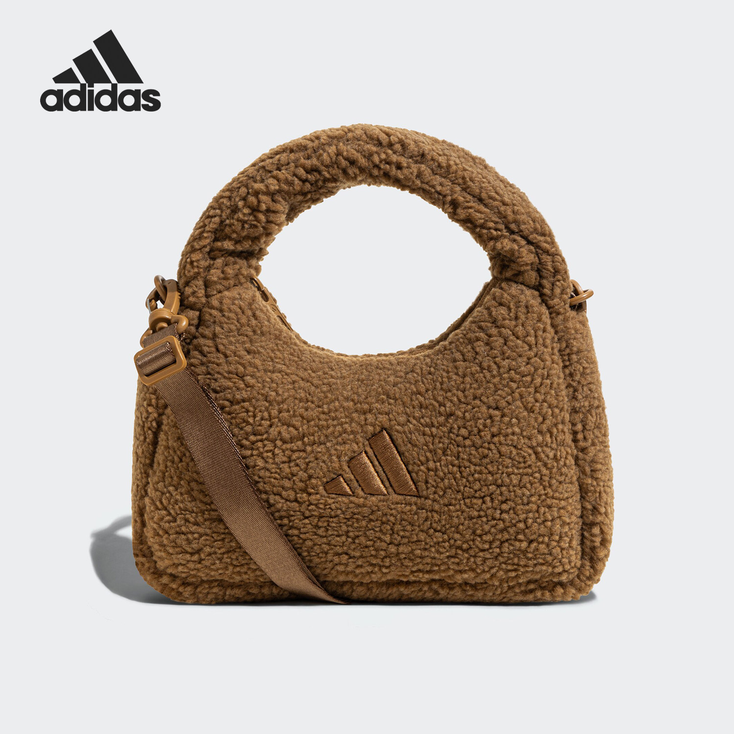 Adidas/阿迪达斯正品秋季新款女士时尚复古抓绒云朵包JW1696