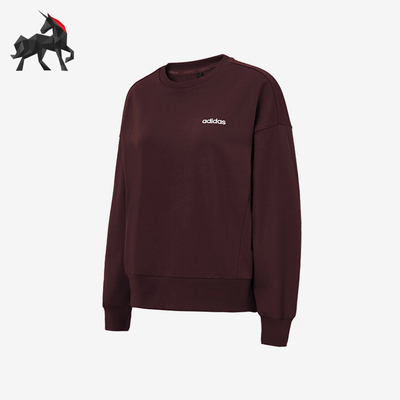 Adidas/阿迪达斯正品2026女士休闲经典运动圆领卫衣套头衫KB7303