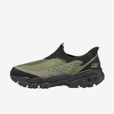 Skechers斯凯奇正品透气厚底圆头户外运动功能鞋237778C-OLBK