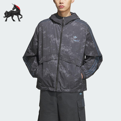 Adidas/阿迪达斯正品三叶草男女休闲经典运动连帽日常外套KC1433