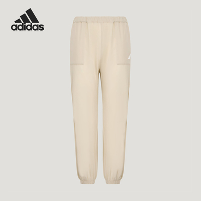 Adidas/阿迪达斯正品夏季儿童休闲宽松梭织凉感运动束脚裤KZ2765