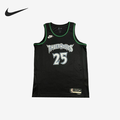 Nike耐克正品NBA明尼苏达森林狼男女Dri-FIT篮球服HM4836-010
