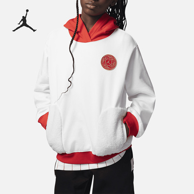 Nike/耐克正品Air Jordan大童运动休闲连帽卫衣FJ9654-110