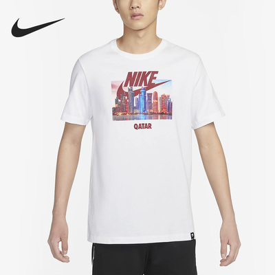 Nike/耐克正品秋季新款男子卡塔尔队印花短袖T恤DX4170-100