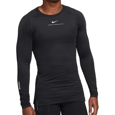 耐克男子字母修身印花长袖T恤
