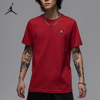 Nike/耐克官方正品JORDAN男士针织独特图案时尚短袖IB7529-687