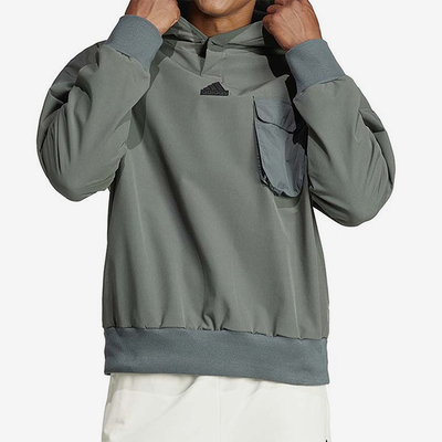 阿迪达斯男士连帽针织卫衣