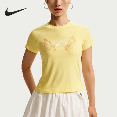 Nike/耐克正品女士运动舒适圆领修身套头短袖T恤JF5957-797