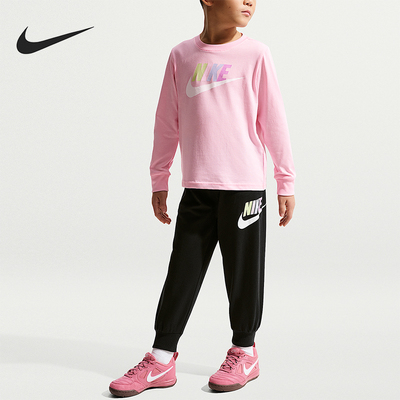 Nike/耐克正品2025冬季款小童日常圆领套头印花套装IU5342-010