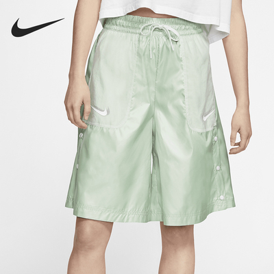 Nike/耐克正品Sportswear Swoosh 纯白双钩重印女子短裤CT4529