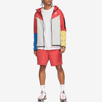Nike耐克正品Hoodies男连帽拉链撞色运动卫衣/套头衫CU4489-605