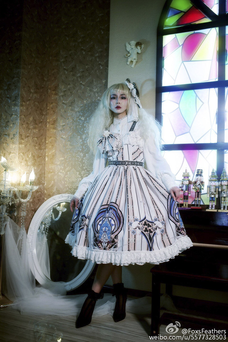 『限时六折』原创*GothicLolita-马纳博佐*正腰连衣裙-哥特_虎窝淘