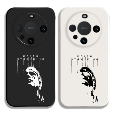 死亡搁浅游戏Death Stranding液态硅胶手机壳适用MATE70PRO华为NOVA12保护套PURA80黑白VIVOPPO小米15荣耀400