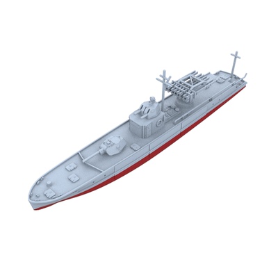 预售 SSC100767/S 1/100军事模型 苏联1124型装甲炮艇/多管火箭炮