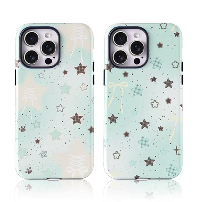 适用iPhone17promax苹果16小米15opporeno14红米mate60华为p80荣耀400情侣手机壳vivox200小清新y2k薄巧星星