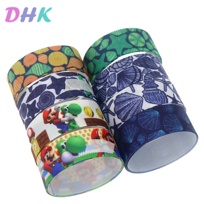 海洋 印花织带 缎带 绸带 彩带 蝴蝶结DIY卡通印刷罗纹带S10828