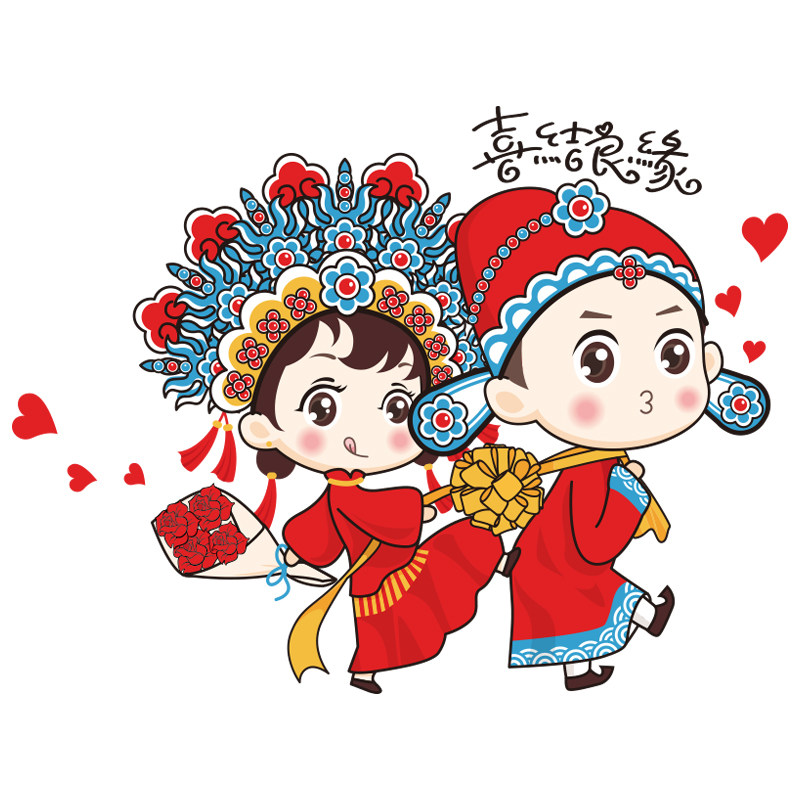 喜字贴结婚贴纸婚房装饰品婚礼布置门贴剪纸窗花贴墙纸自粘墙贴画