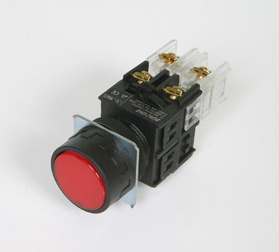 进口韩国凯昆KACON Φ22mm带LED灯按钮开关 K22-27-RF