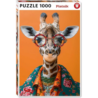 新品包邮 奥地利Piatnik进口成人益智拼图5725疯狂长颈鹿1000片