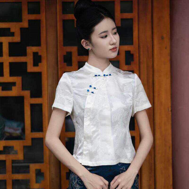 西双版纳民国风傣族服装女泼水节衣服茶服工作服定制夏季民族服饰