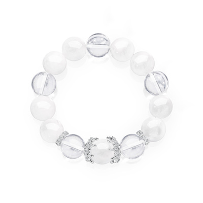 TWINS LULU白幽灵珠白水晶手链TSS6960
