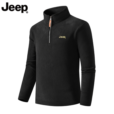 秋冬季保暖半拉链卫衣男士运动