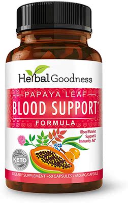 美国代购Papaya Leaf Blood Support Formula - Blood