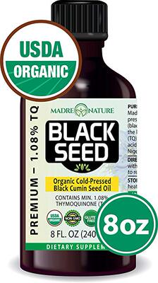 100% USDA Organic Certified Premium Black Cumin Seed Oil | G
