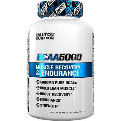 Evlution Nutrition BCAA5000, Branched Chain Amino Acids, Mus