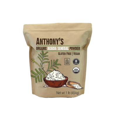 美国代购Anthony's Organic Acacia Senegal Powder, 1 lb, Batch