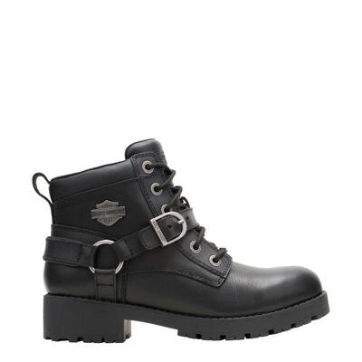 海外代购Harley Davidson/哈雷戴维森女士时装靴防滑耐磨系带