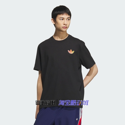 阿迪达斯三叶草男子夏季短袖T恤