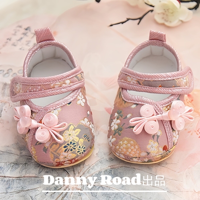 2025春季新款宝宝鞋盘扣国风汉服鞋婴儿鞋公主鞋软底防滑学步鞋