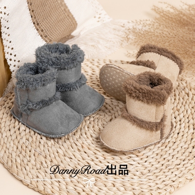 冬季新款宝宝鞋棉鞋棉靴子保暖加绒软底防滑0-1岁学步鞋婴儿鞋
